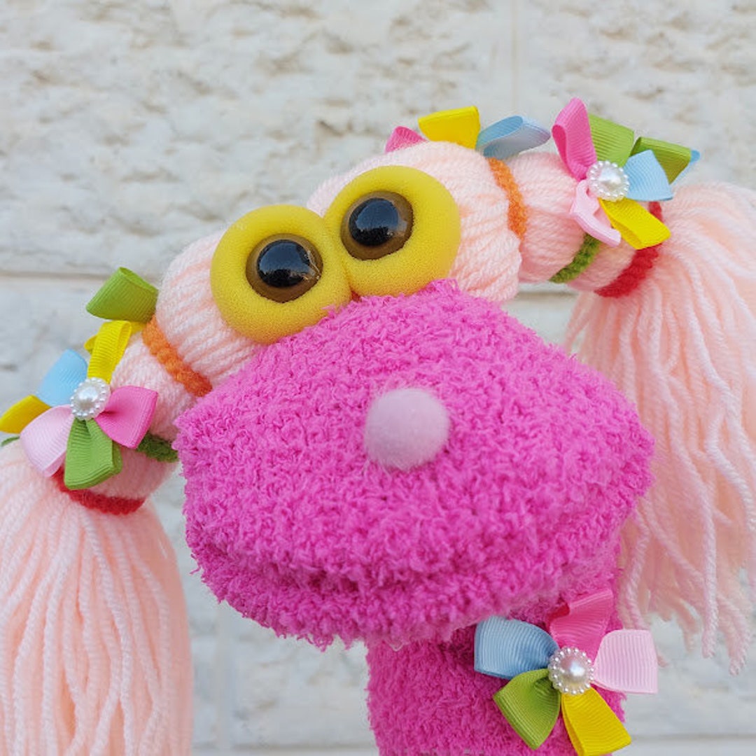 Pink Hand Puppet Girl , Gift for Girls, Gift for Children, Gift for ...