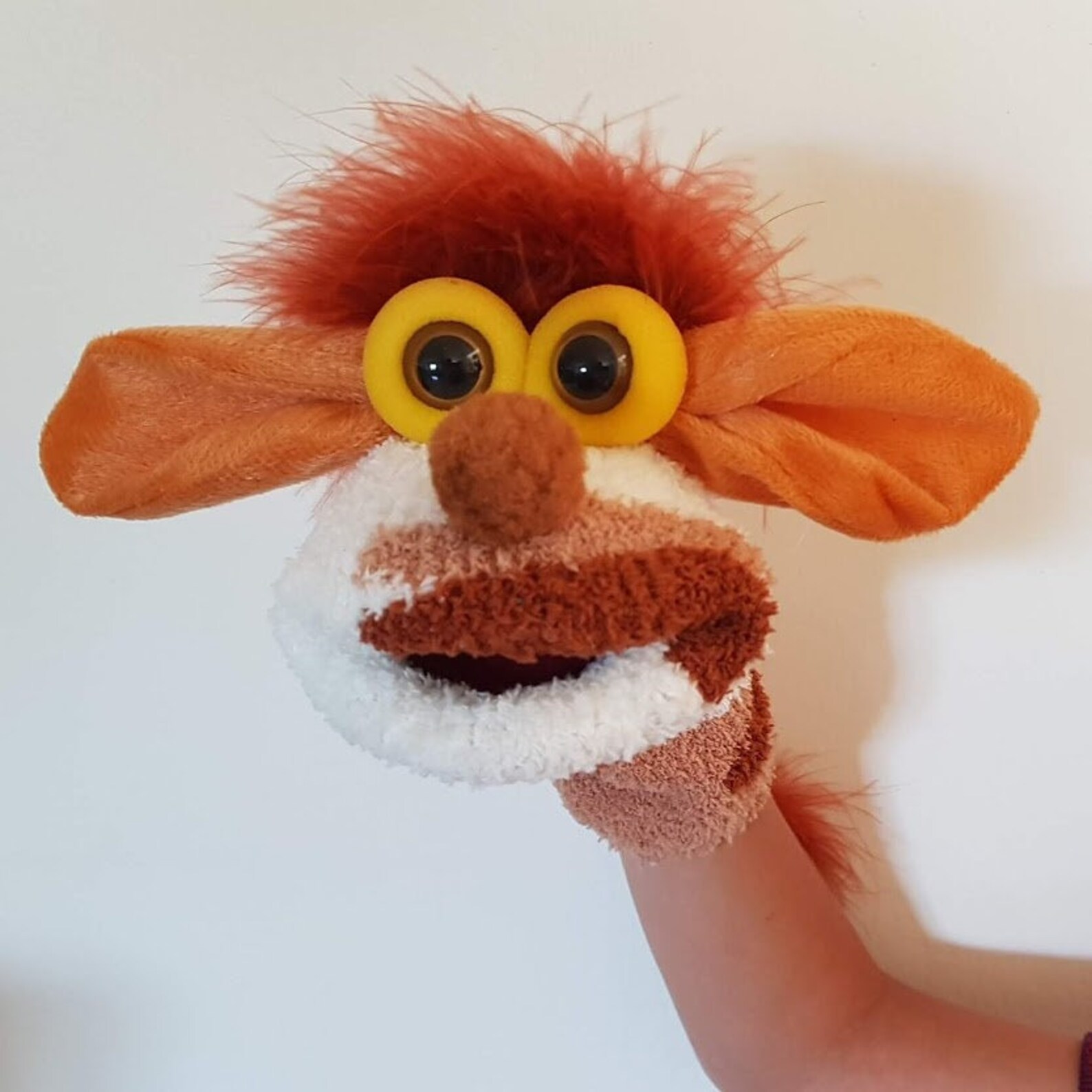 Professional Made Puppy Sock Puppet Movable Mouth Handmade | Etsy