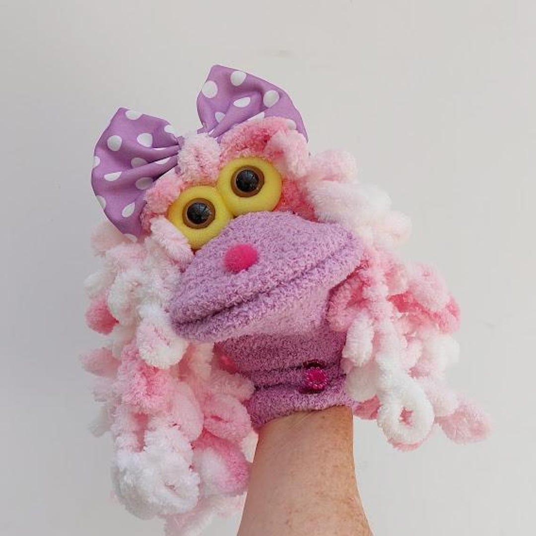 Purple Girl Sock Puppet, Puppet Show Theater, Best Birthday Present for ...
