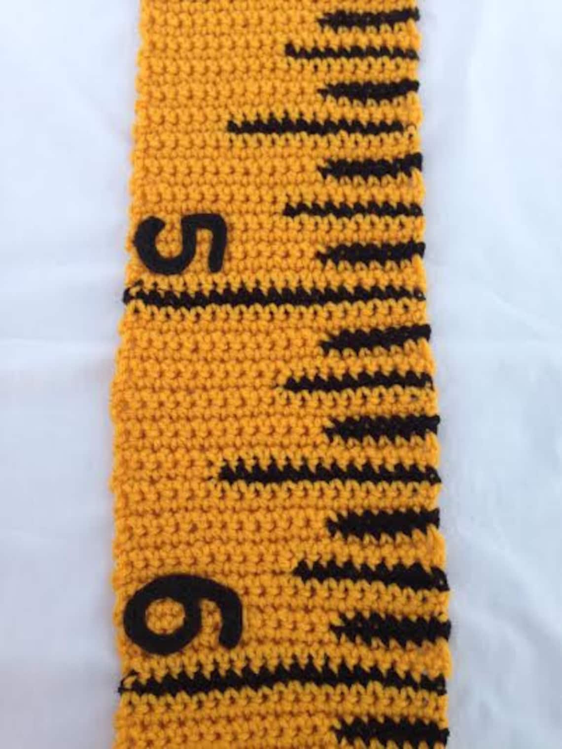 Crocheted Ruler Scarf Teacher Appreciation Gift Student | Etsy