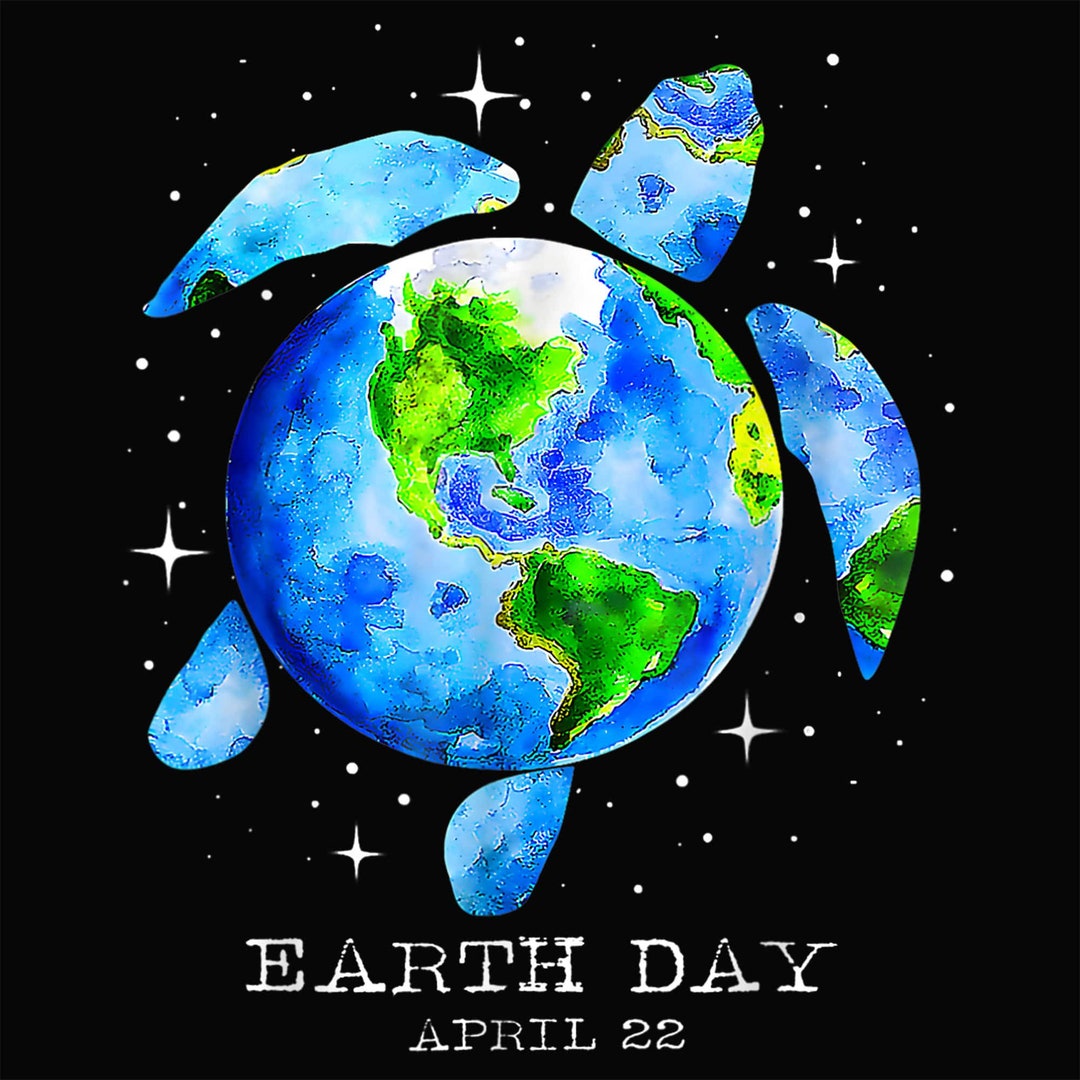 Earth Day 2024 Png, Restore Earth Sea Turtle Png, Save the Planet Png ...