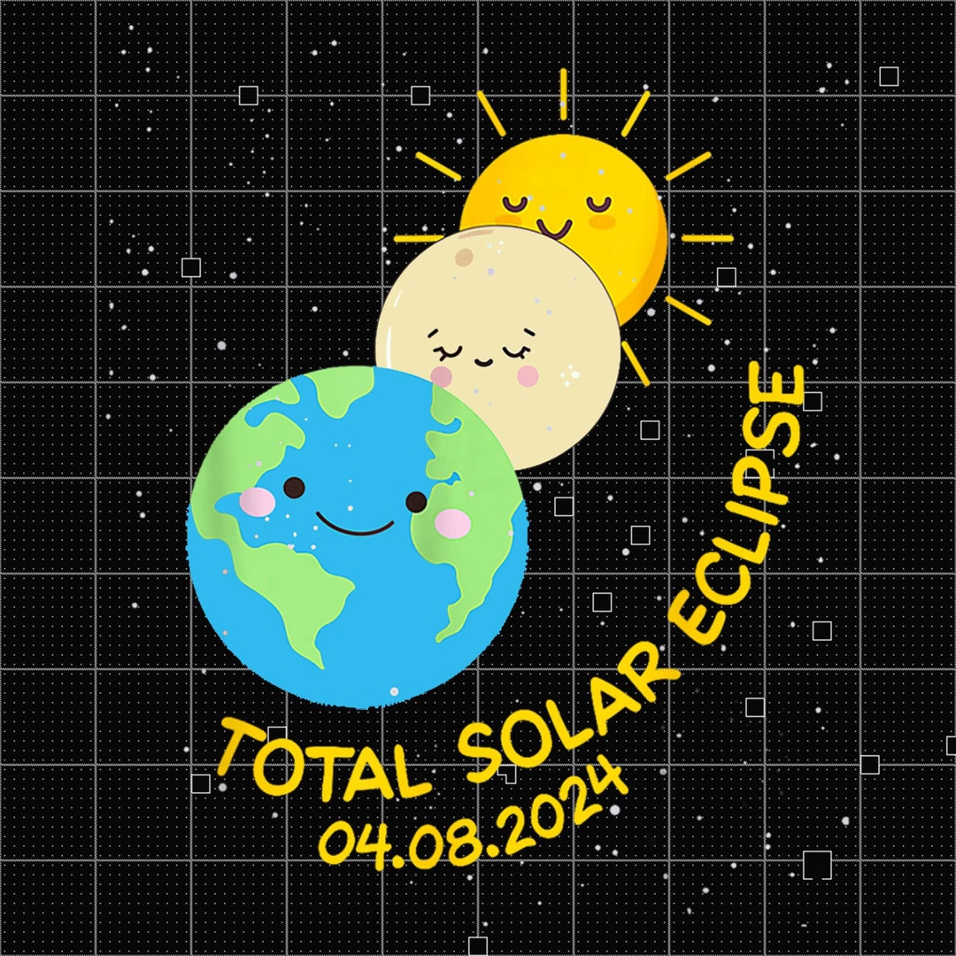 Total Solar Eclipse 2024 Png, Cute Toddler Png 2T-5T Solar Eclipse ...