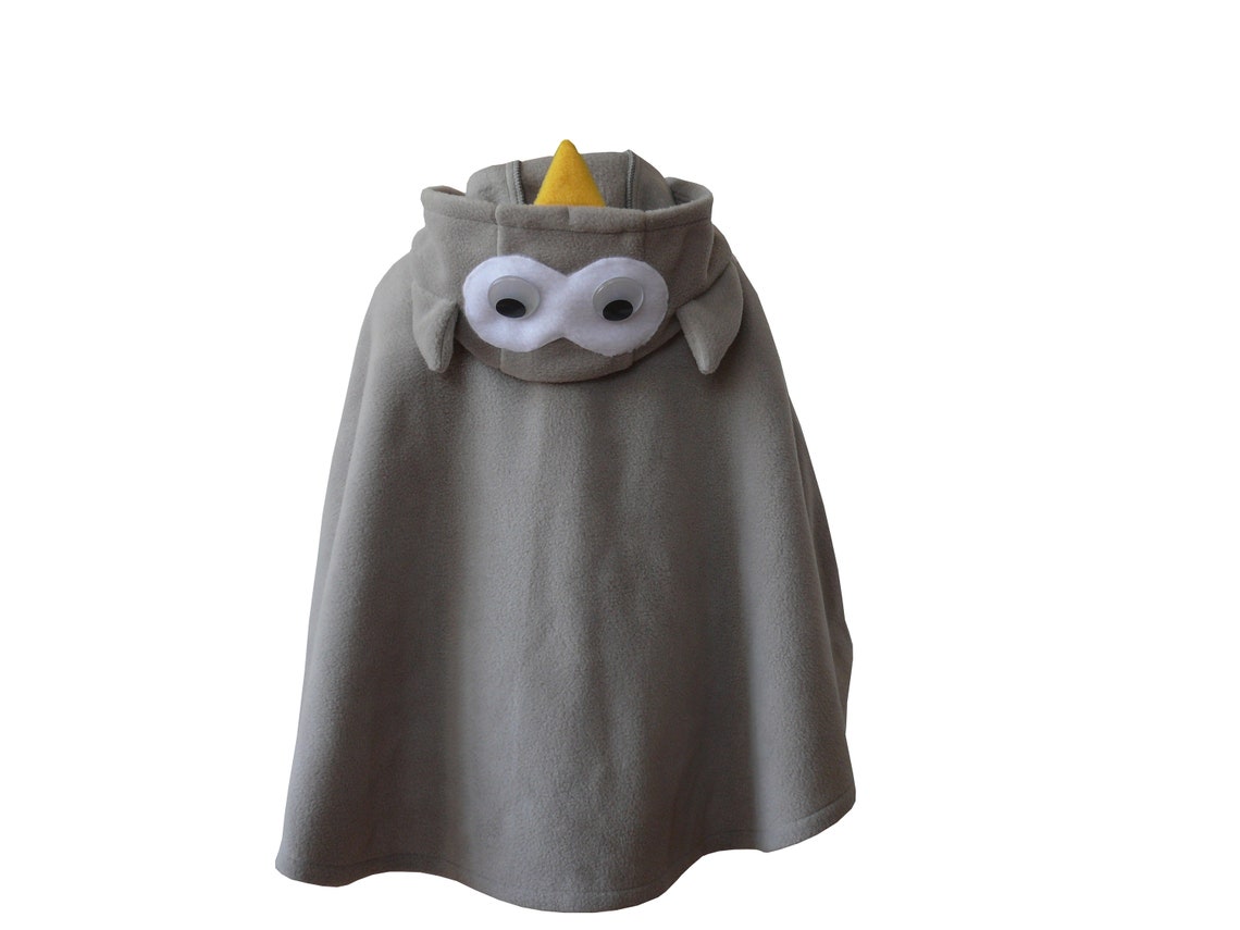 Owl Grey Halloween Carnival Costume Cape for Toddlers - Etsy