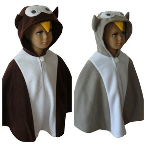 Owl Brown Halloween Carnival Costume Cape for Toddlers - Etsy