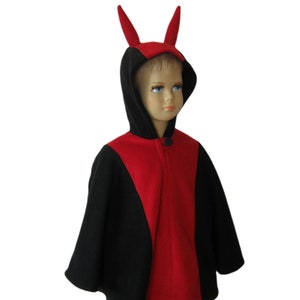 Devil Halloween Carnival Costume Cape for Toddlers Black Red - Etsy
