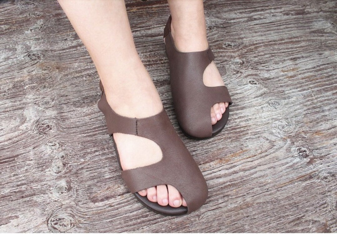 Handmade Comfortable Soft Shoes for Women,oxford Brown Shoes, Flat ...