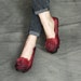 Women Leather Shoes Leather Flats Flat Shoes Red Shoes - Etsy