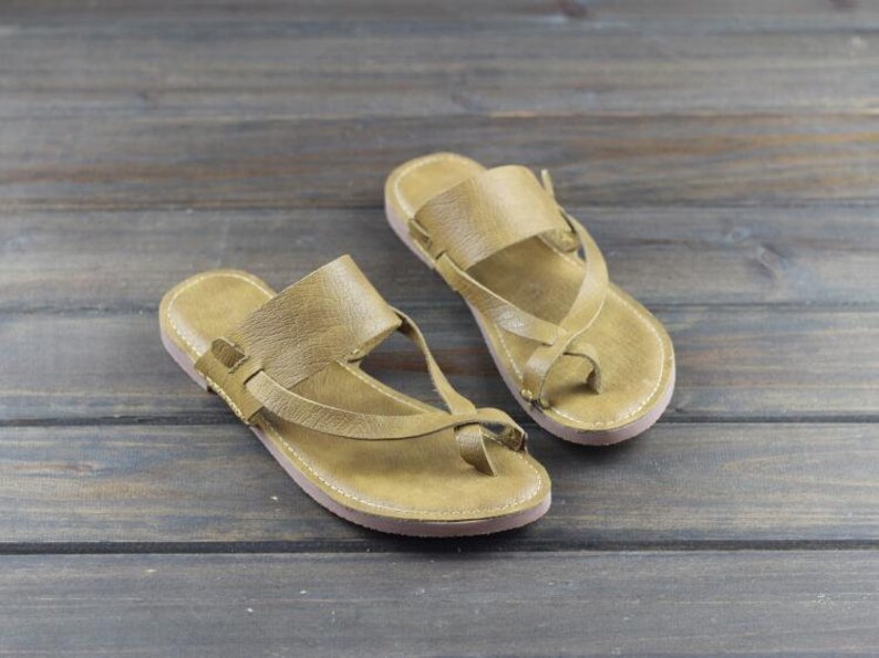 Handmade Simple Sandals for Women Summer Shoes Leather Strap | Etsy