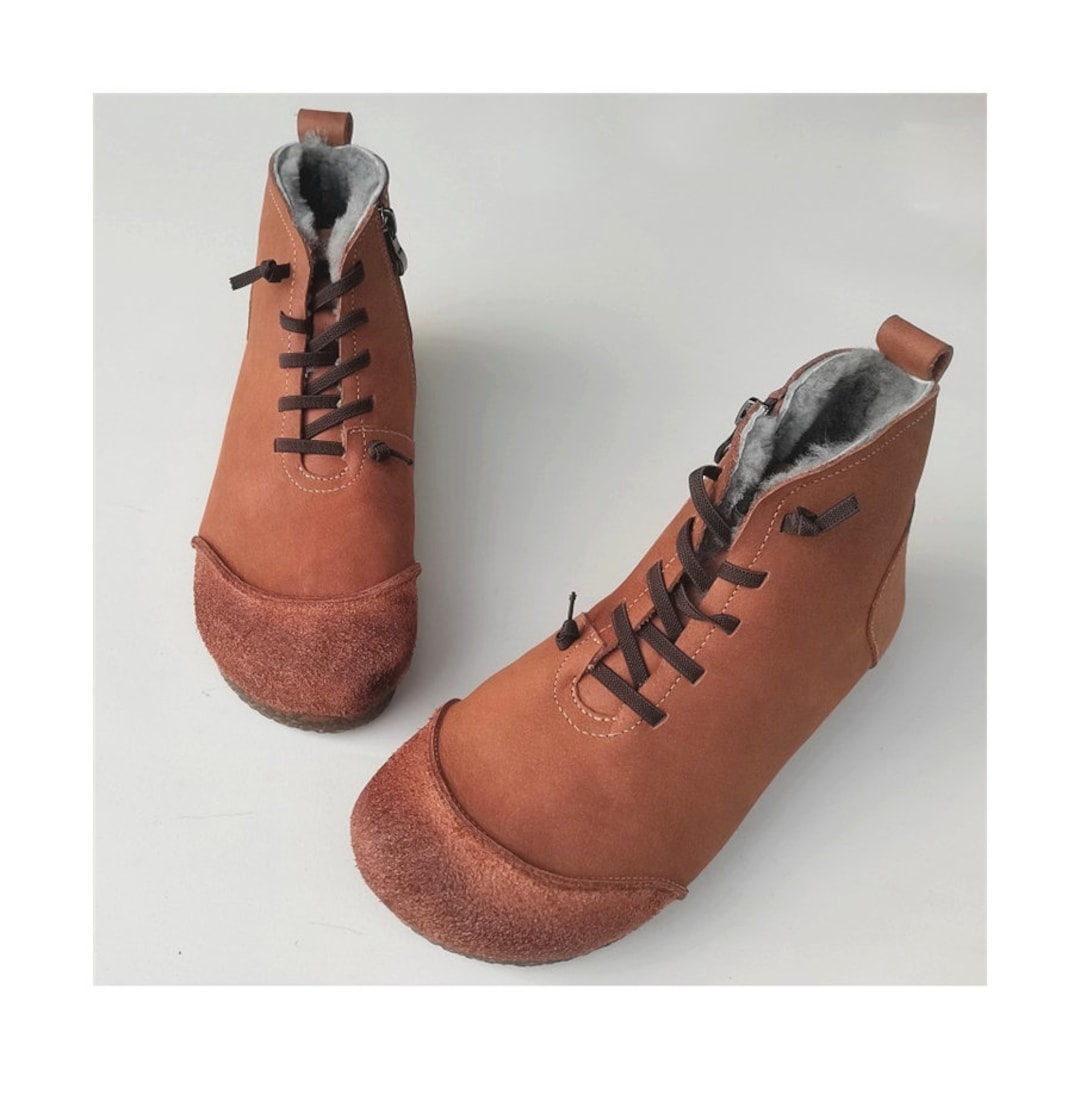 Handmade Men's Shoes for Winter,wide Toe Box Men Shoes, Oxford Men's 5 ...