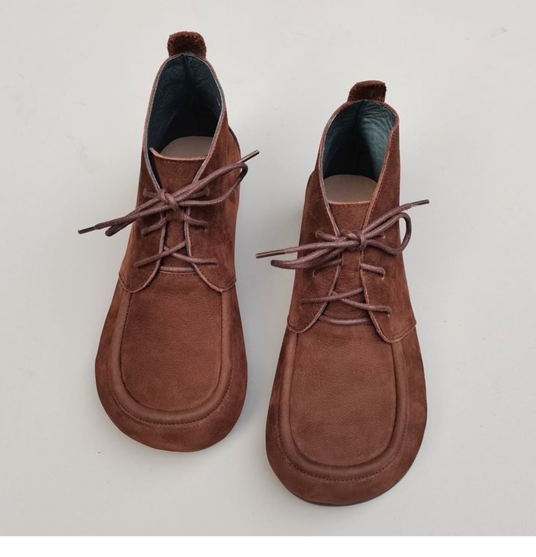 Handmade Women Leather Wide Toe Box Shoes,oxford Women Flat Shoes ...