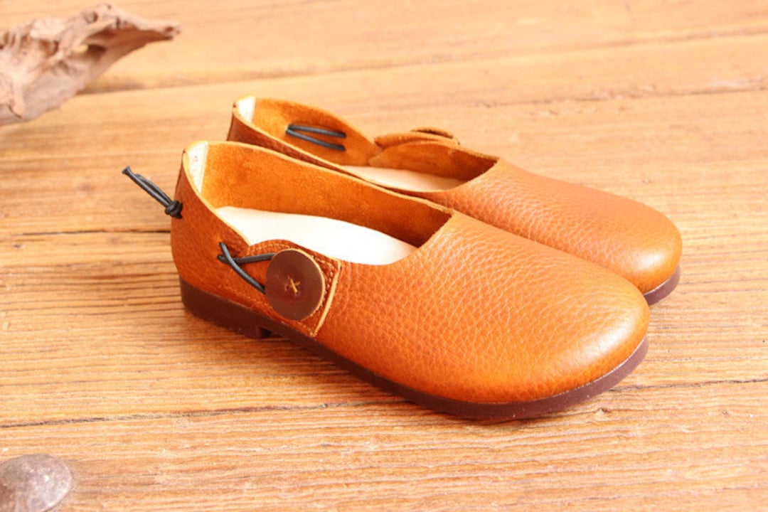 Handmade Soft Shoes for Womenoxford Light Brown Tan Shoes - Etsy