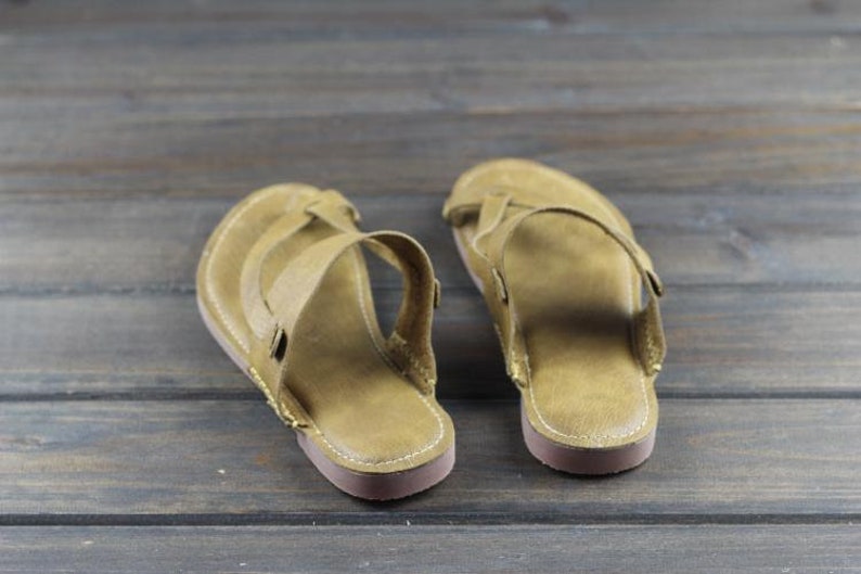 Handmade Simple Sandals for Women Summer Shoes Leather Strap | Etsy