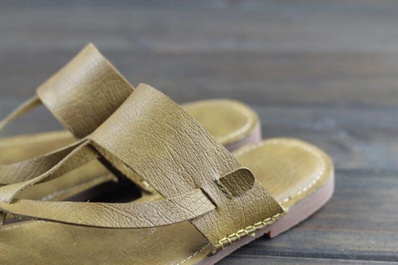 Handmade Simple Sandals for Women Summer Shoes Leather Strap | Etsy