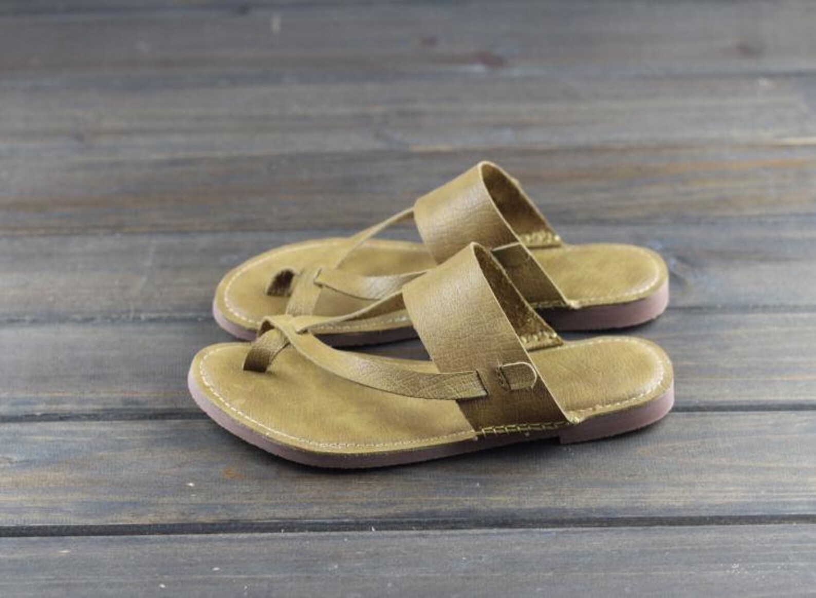 Handmade Simple Sandals for Women Summer Shoes Leather Strap | Etsy