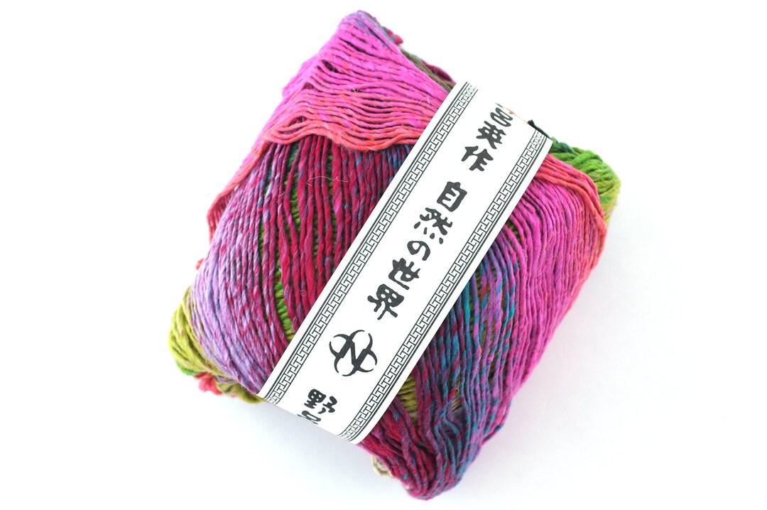 Noro Haruito, Silk-cotton Yarn, Worsted Weight, Hot Pink, Greens ...