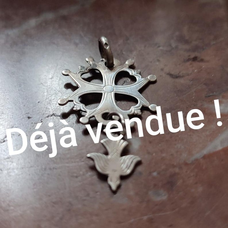 Sublime Victorian Huguenot Cross, Solid Silver Pendant for Men and ...