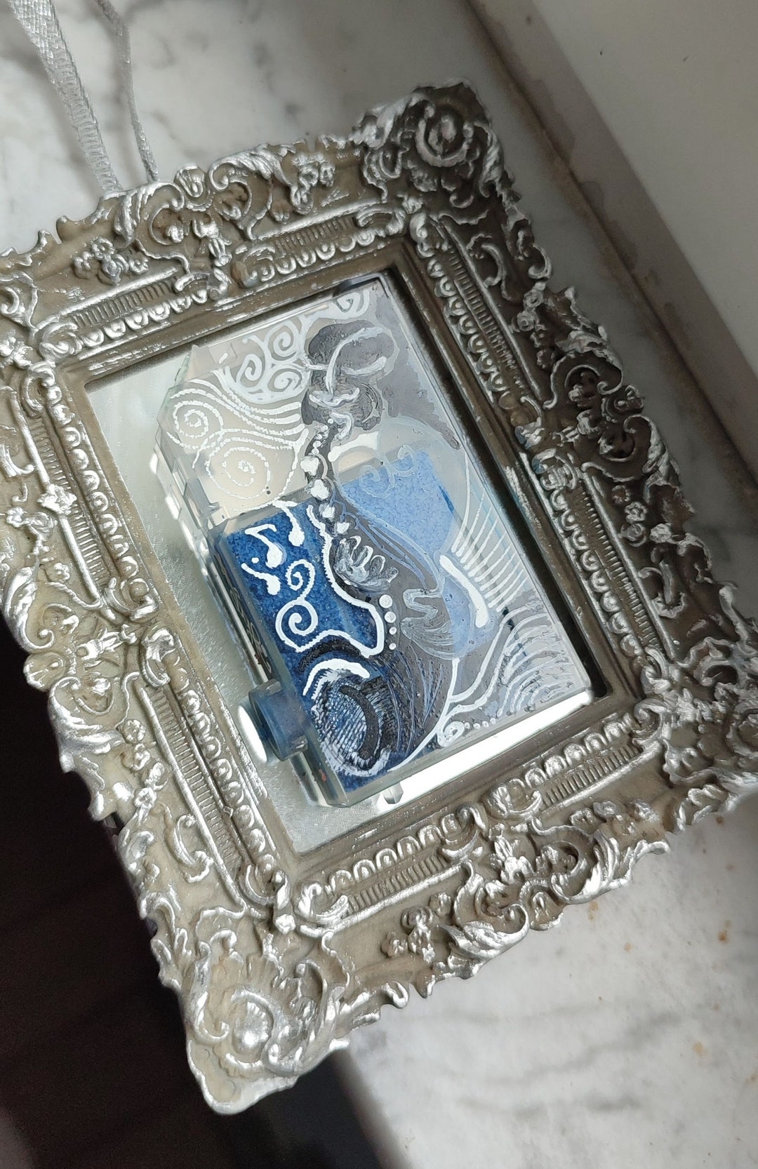Baroque Frame Miniature Singer/opera Musician Artist Lydielyk Ink ...