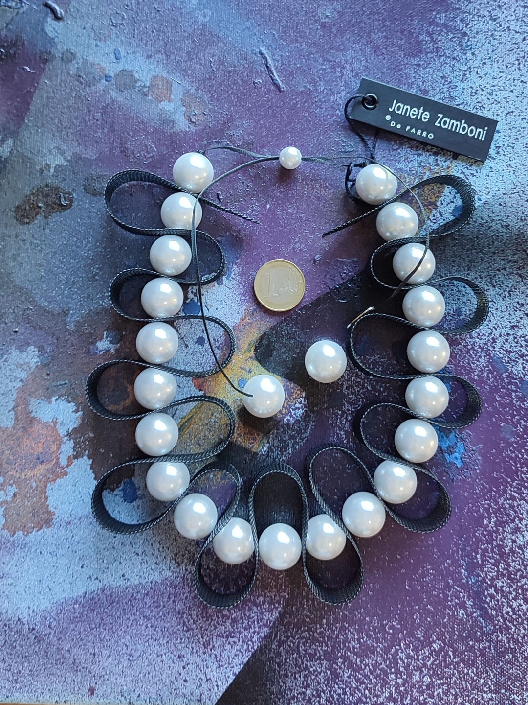 JANETE ZAMBONI by Farro "wave" Design, Sublime and Rare, Black Mesh ...