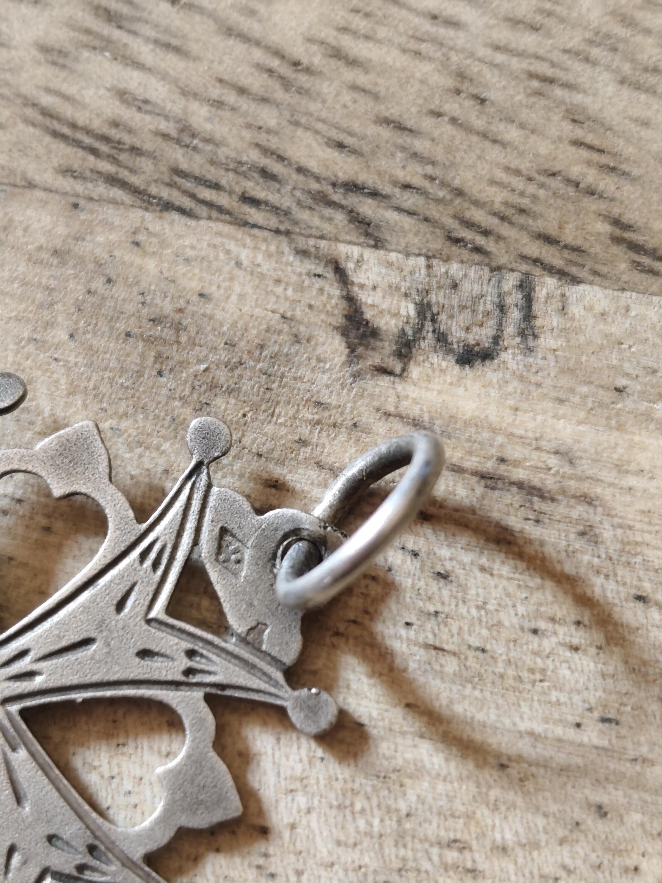 Sublime Victorian Huguenot Cross, Solid Silver Pendant for Men and ...