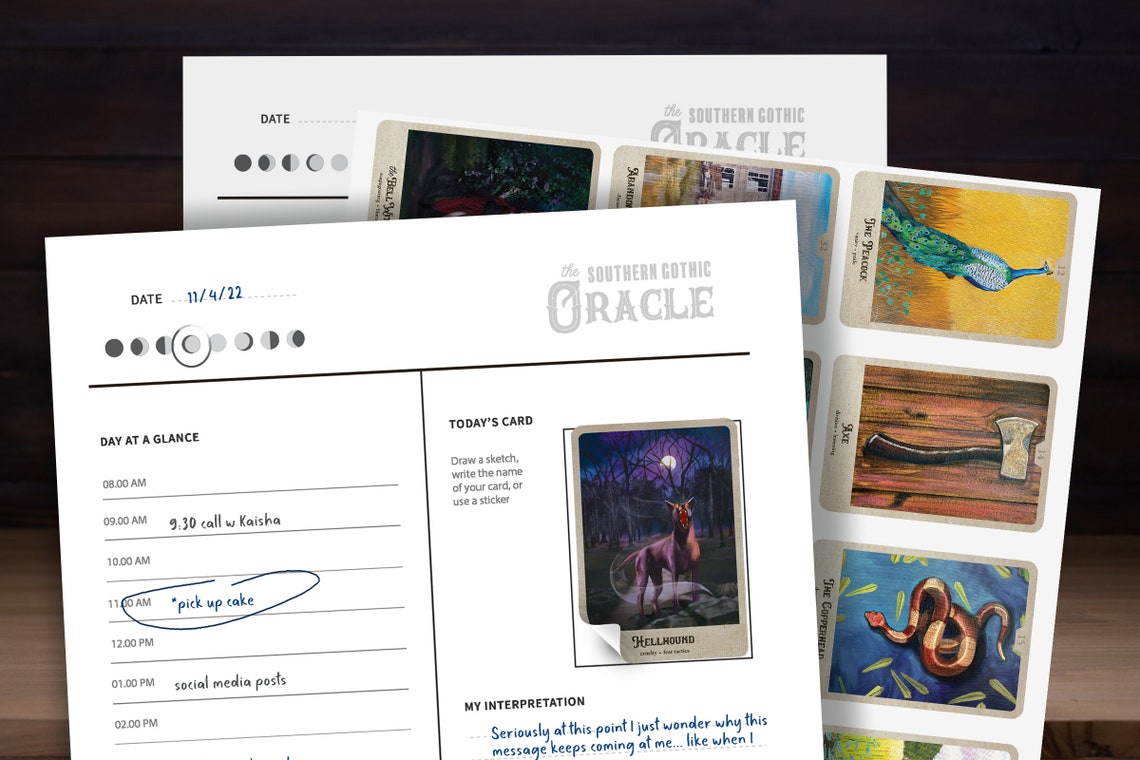 Shadow Work Downloadable Journal Pages Oracle or Tarot - Etsy