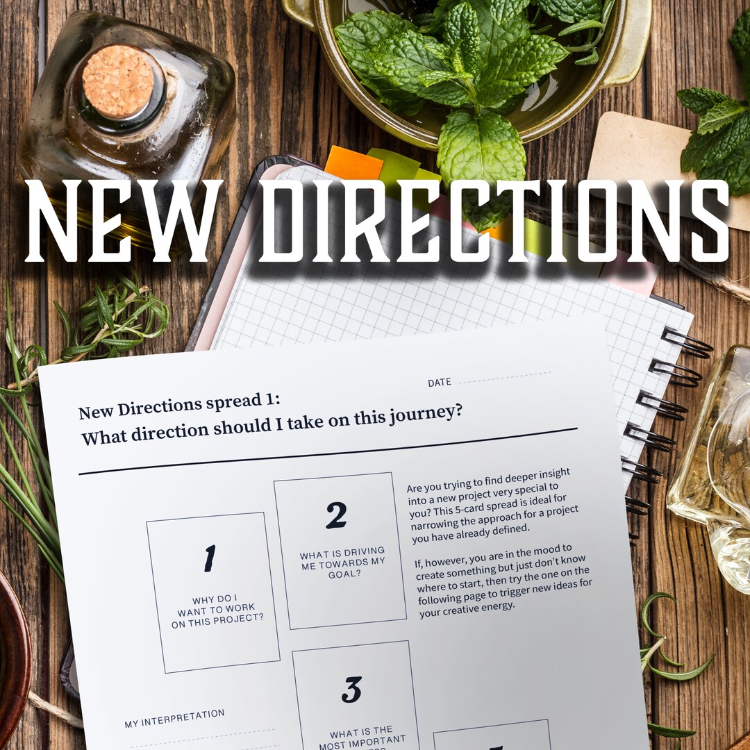 New Directions Downloadable PDF Oracle or Tarot - Etsy