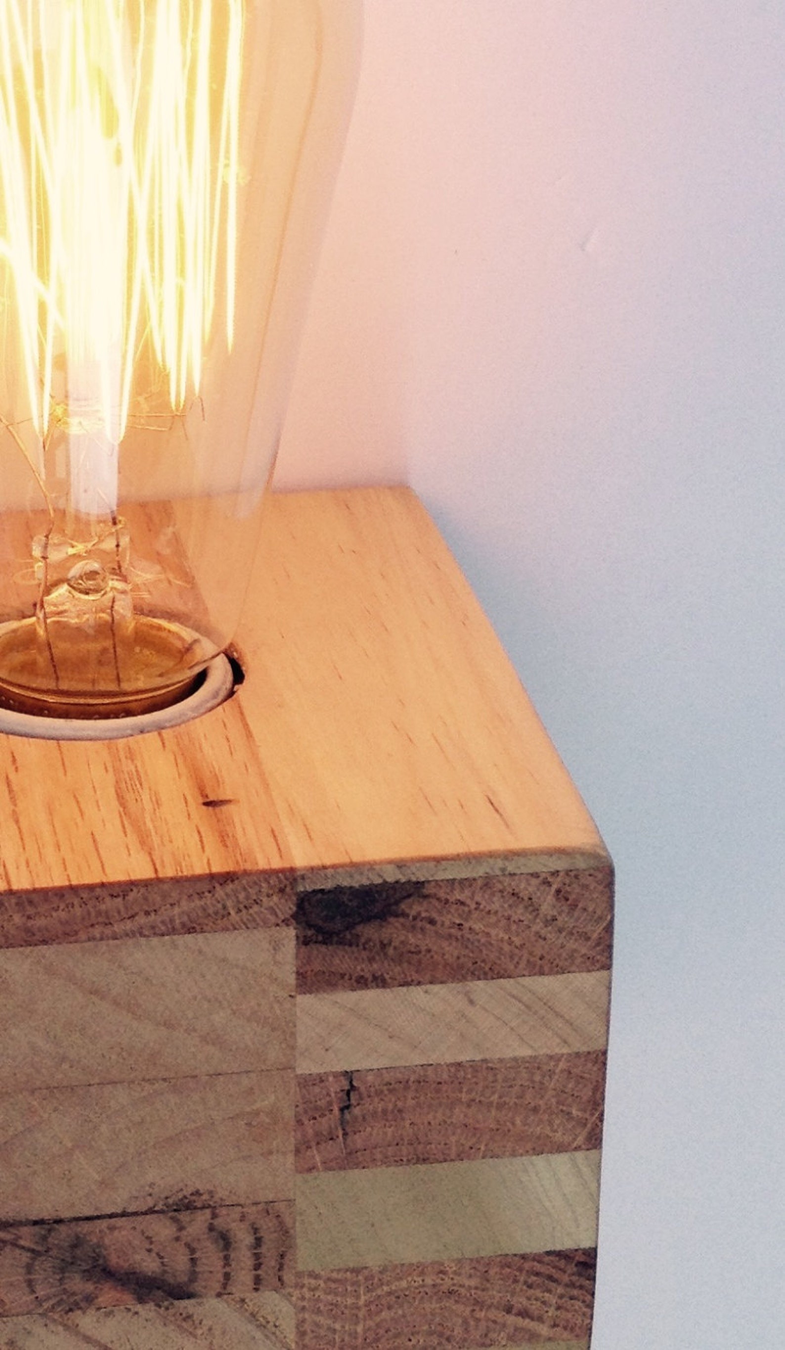Reclaimed Pallet Wood Lamp - Etsy