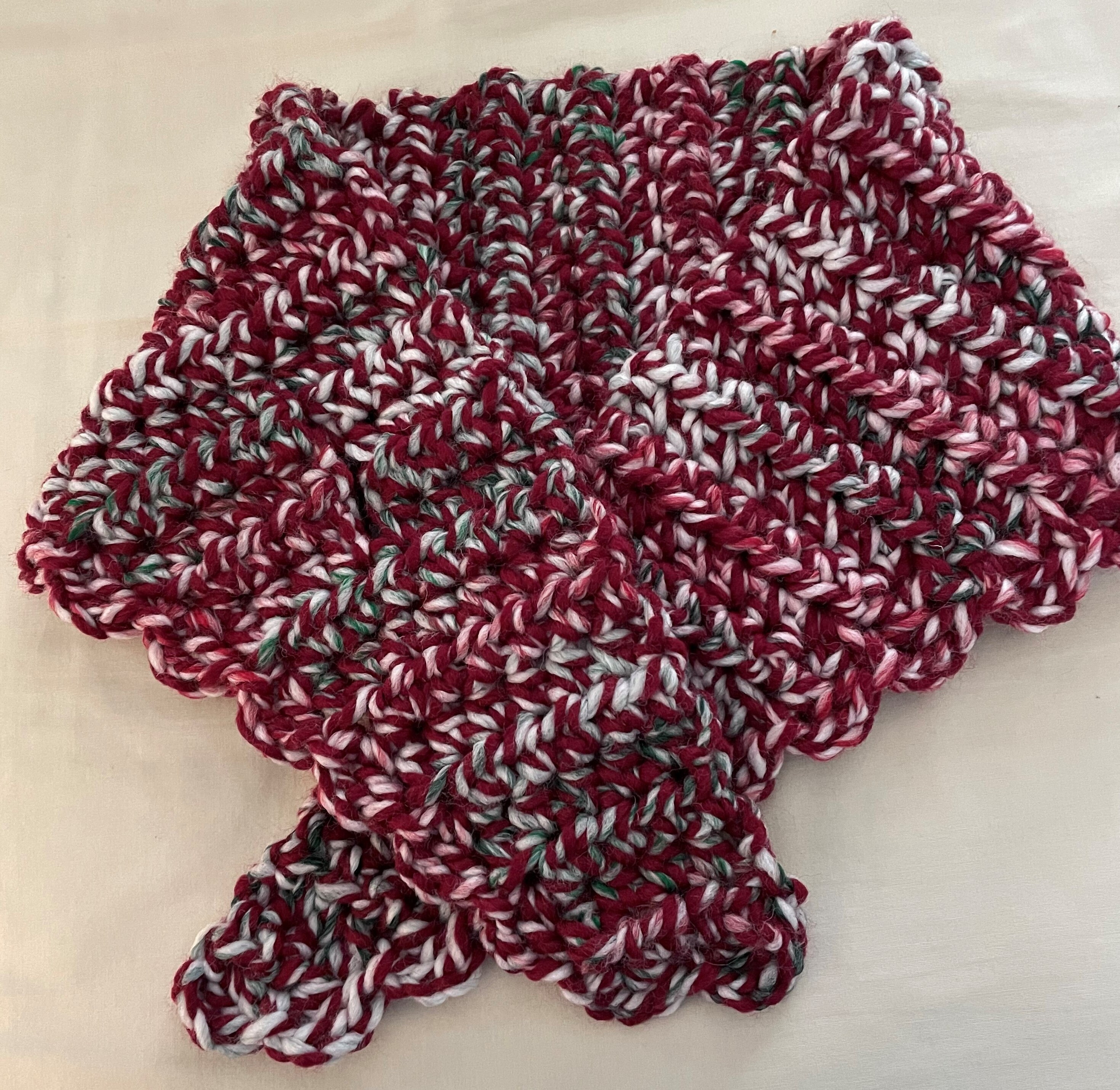 Keyhole Scarf Holiday Scarf Multicolored Scarf Holiday - Etsy