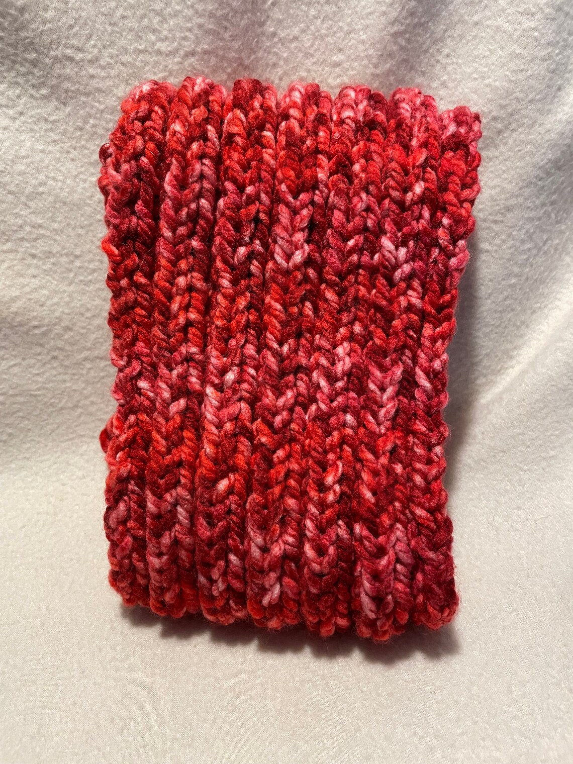 Keyhole Neck Scarf; Shaded Red Scarf; Red Scarf;holiday Gift;birthday ...