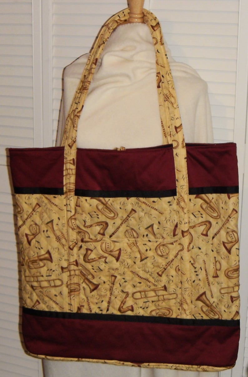 Quilted Musical Instrument Tote - Etsy