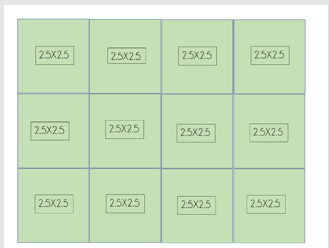 PRE CUT 2.5x2.5 Square (12) Edible Images - Etsy