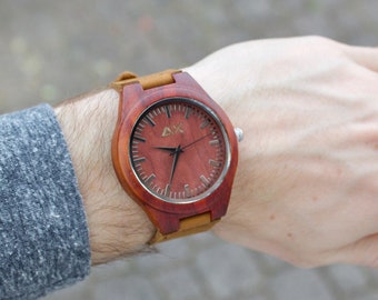 FREE ENGRAVING, Mens Wood Watch, Wooden Watch, Gift for Him, Mens Watch ...