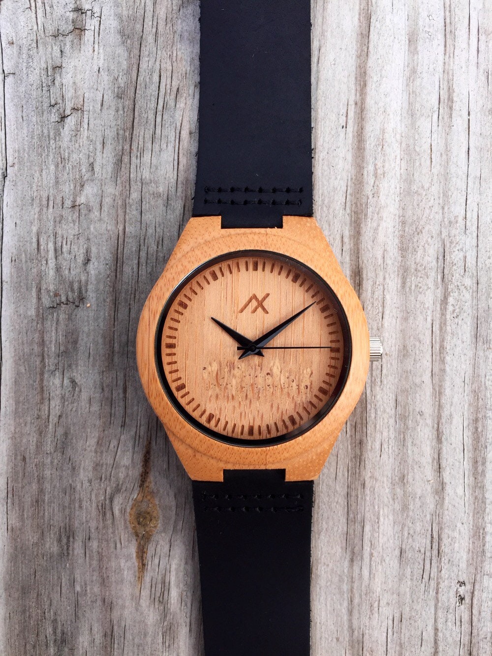 Wood Watch, Engraved Wooden Wrist Watch, Minimalist Watch, Wooden Watch ...