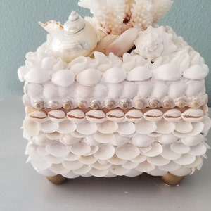 Handmade Sea Shell Box: Coastal Decor, Pill Box Gift - Etsy