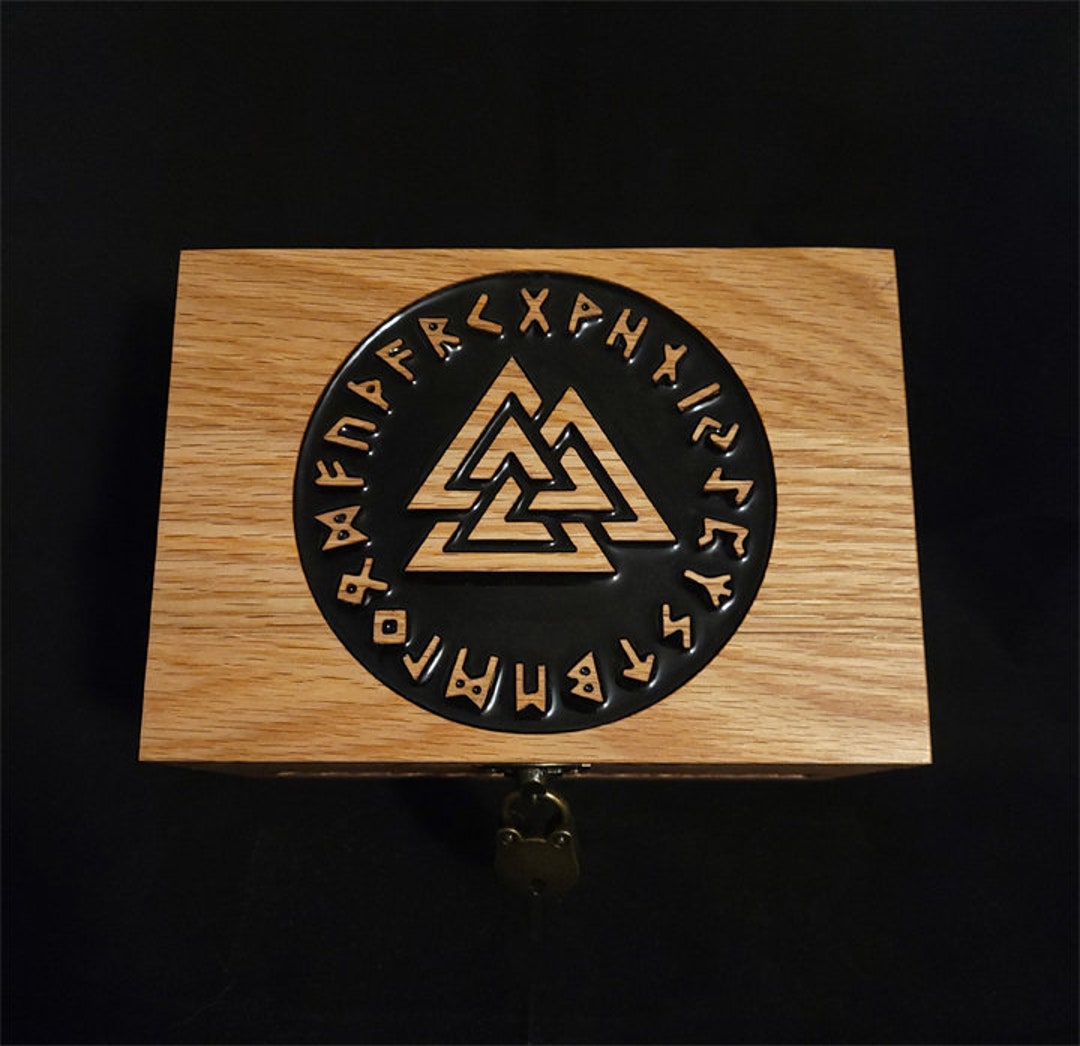 Viking Valknut Wooden Chest - Etsy