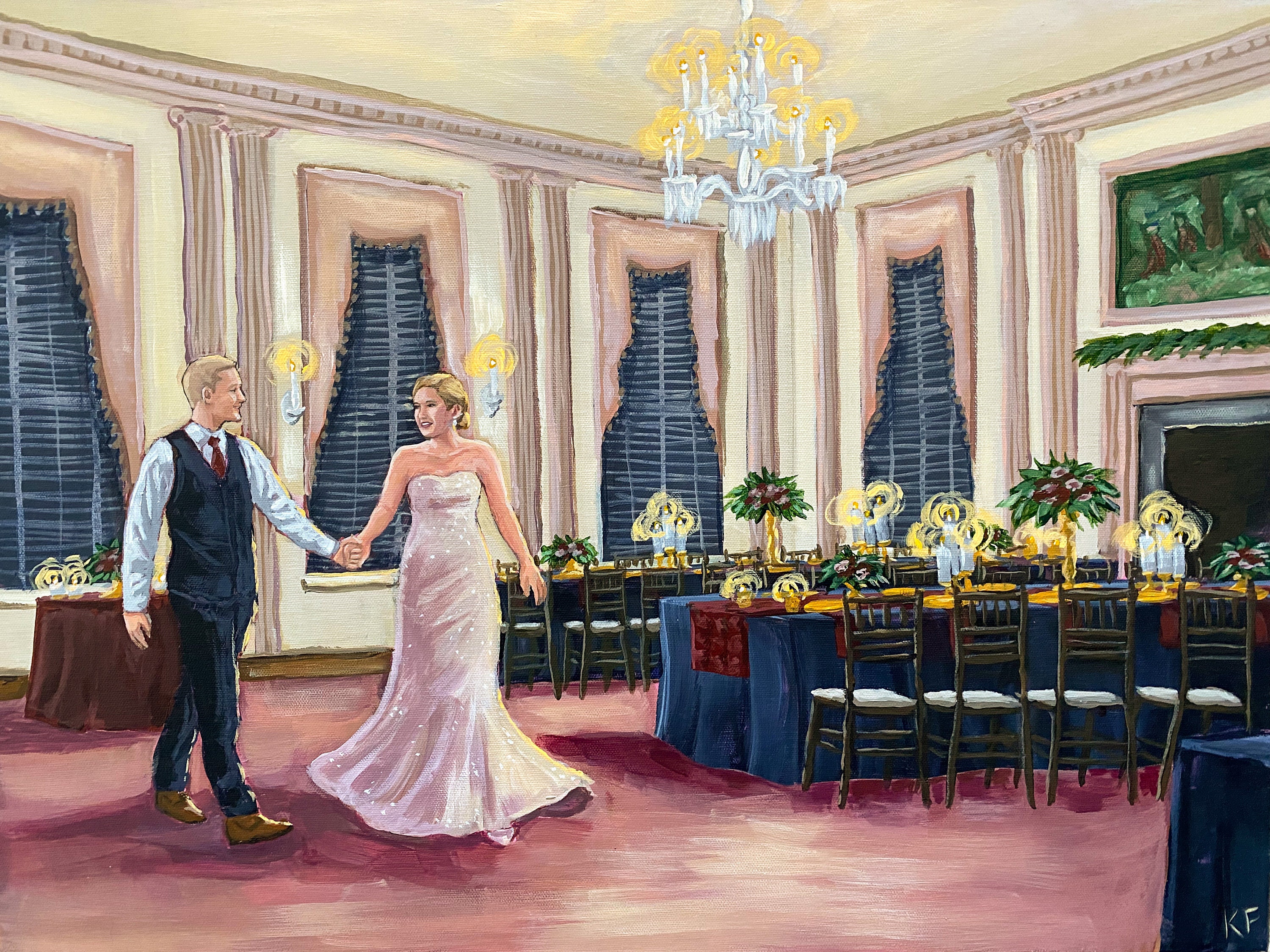 Custom Acrylic Couple Portrait, Wedding Painting From Photo - Etsy