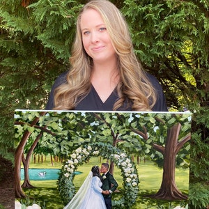 Acrylic Painting From Photo, Wedding Painting, Portrait Painting ...