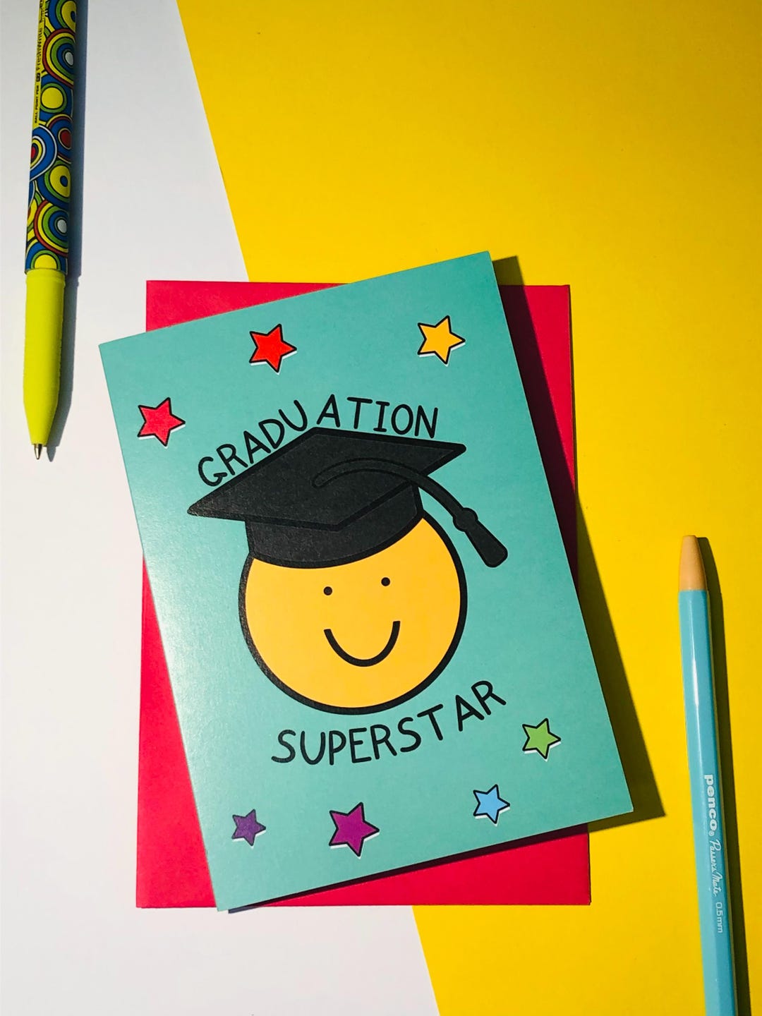 Graduation Superstar Greetings Card | Card | Love | Colourful | Rainbow ...