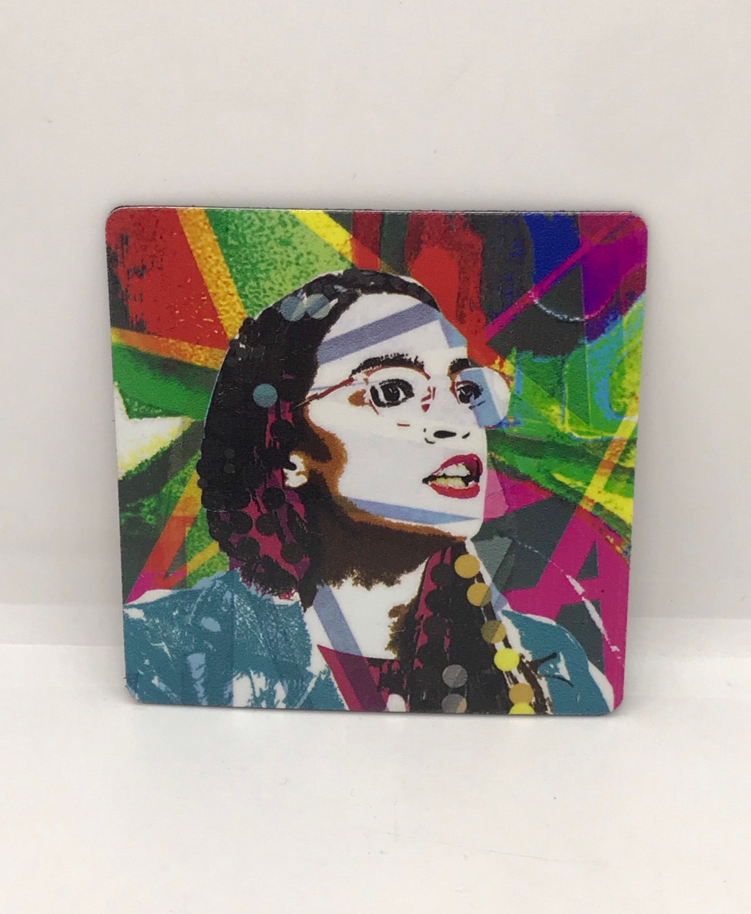 Alexandria Ocasio Cortez Magnet | Fridge Magnet | Abstract | Quirky ...