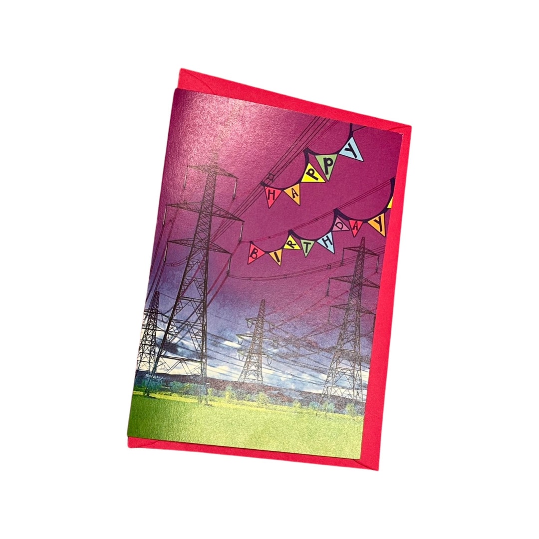 Pylon Birthday Greetings Card Birthday Card Send Some Love - Etsy