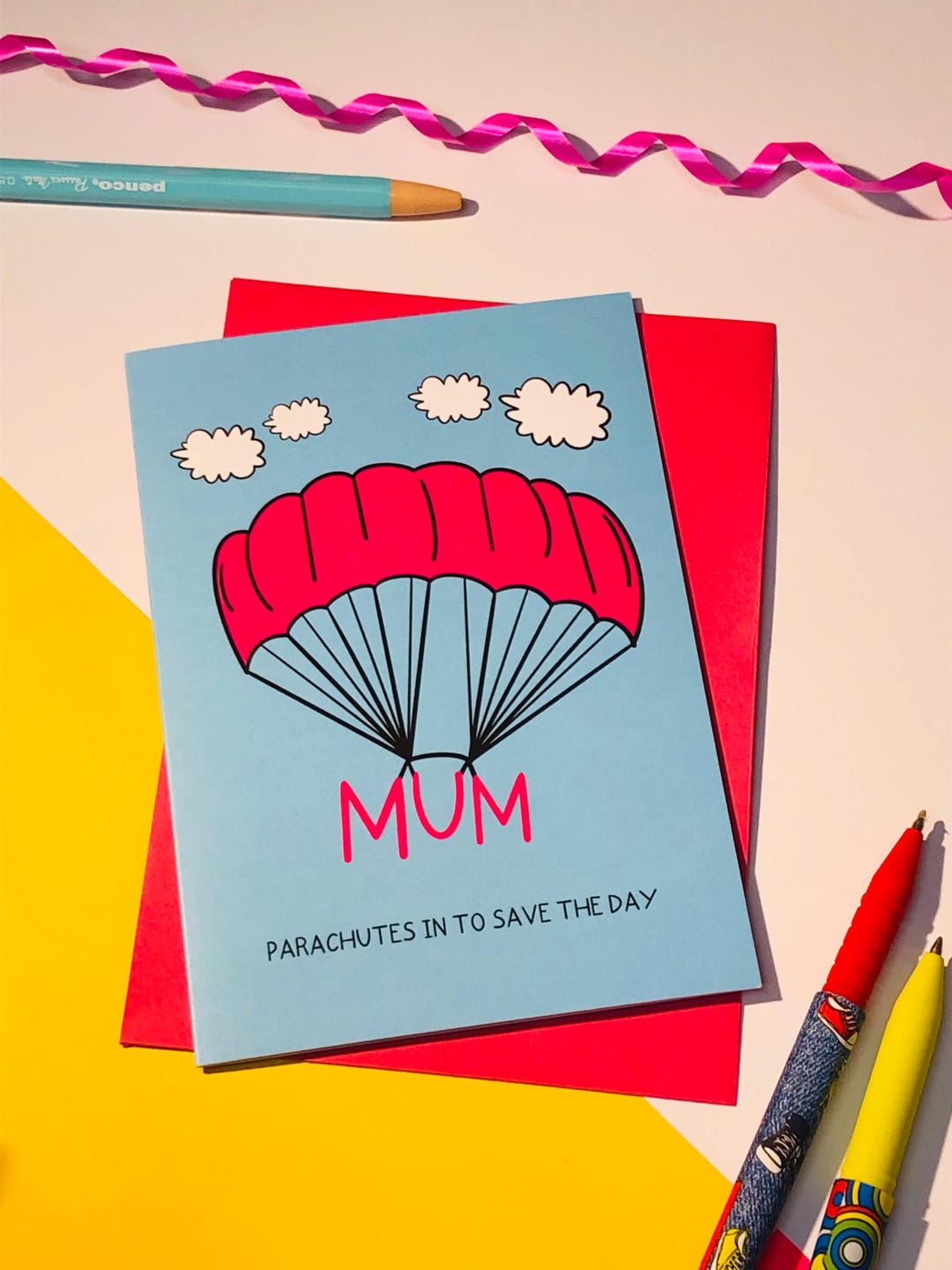 Mum Parachutes Greetings Card | Mothers Day | Send Some Love | Happy ...