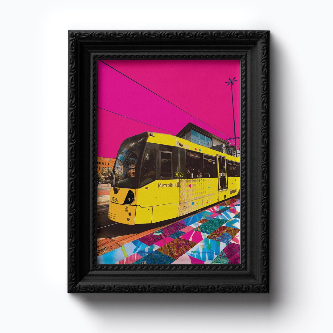 Manchester Tram Print | Manchester | Manchester Print | Manchester Art ...