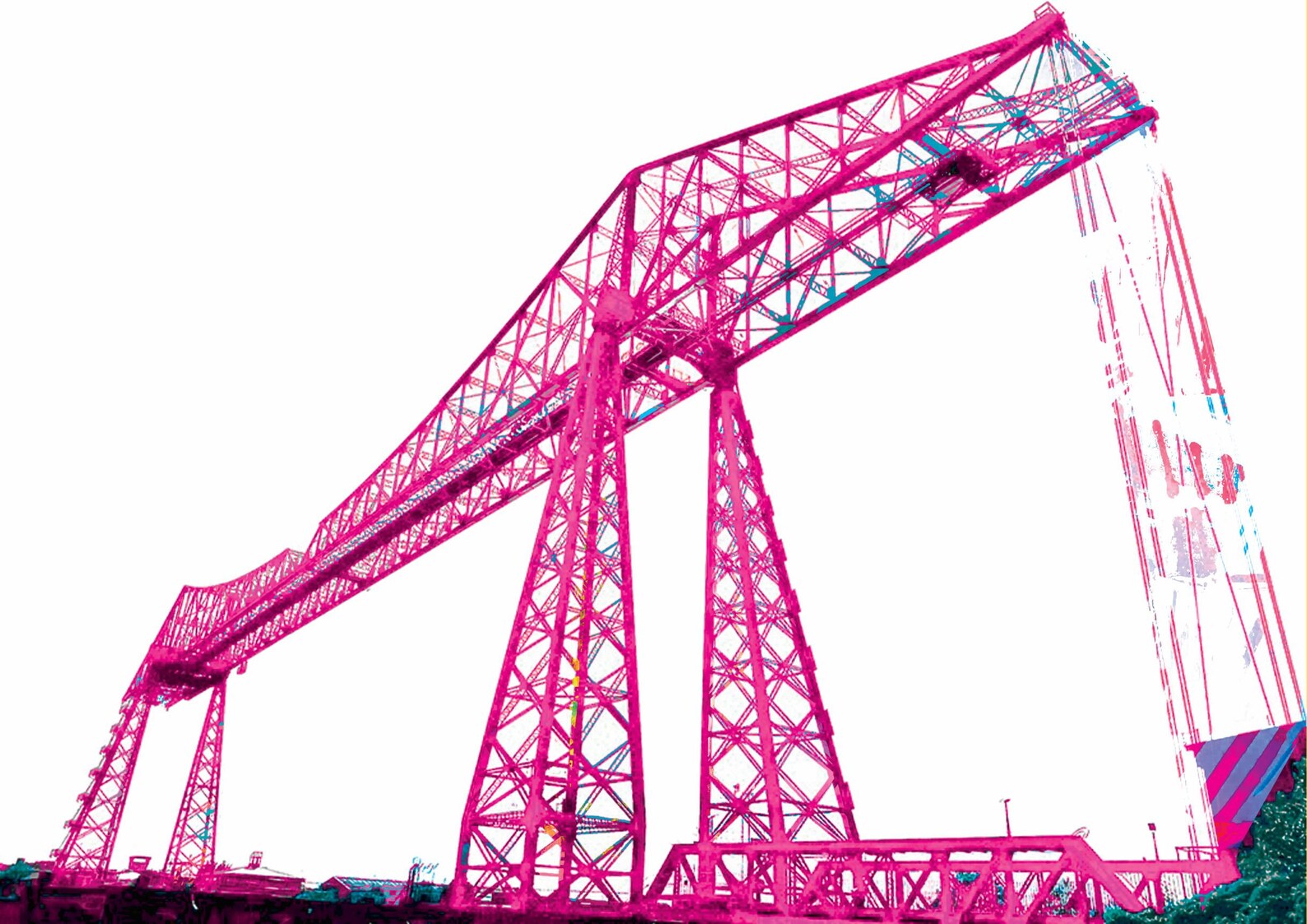 Transporter Bridge Print Middlesbrough Art Gift River | Etsy