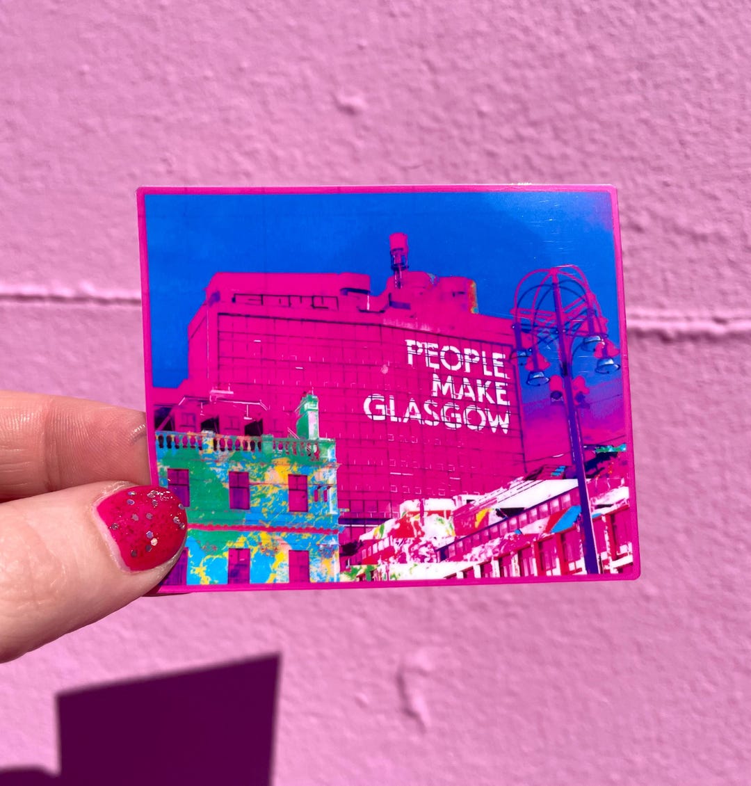 People Make Glasgow Sticker | Vinyl | Waterproof | Fun | Colourful ...