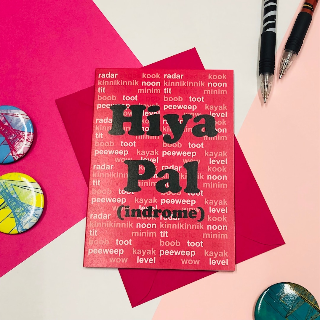 Tarjeta de felicitación Hiya Pal / Enviar algo de amor / Tarjeta feliz ...