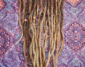 Thin Human Hair Dread Extensions Create Your Own Set SE Permanent or ...