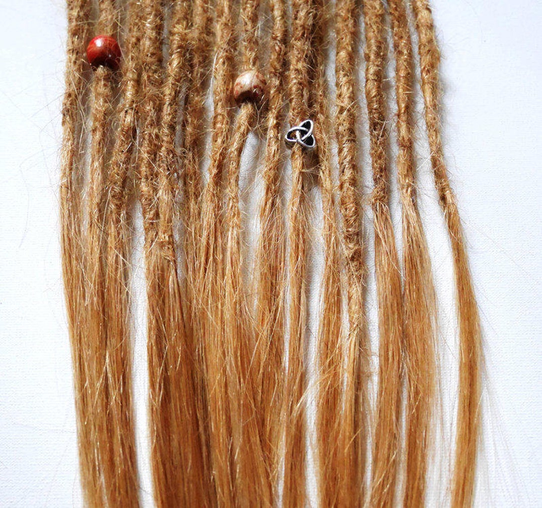 Thin Human Hair Dread Extensions Create Your Own Set SE Permanent or ...
