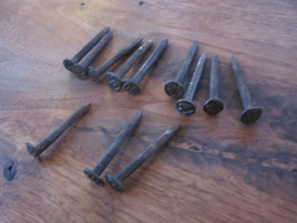 Assemblage of 12 Railroad Nails Railroadiana 1910s to 1960s Spikes ...