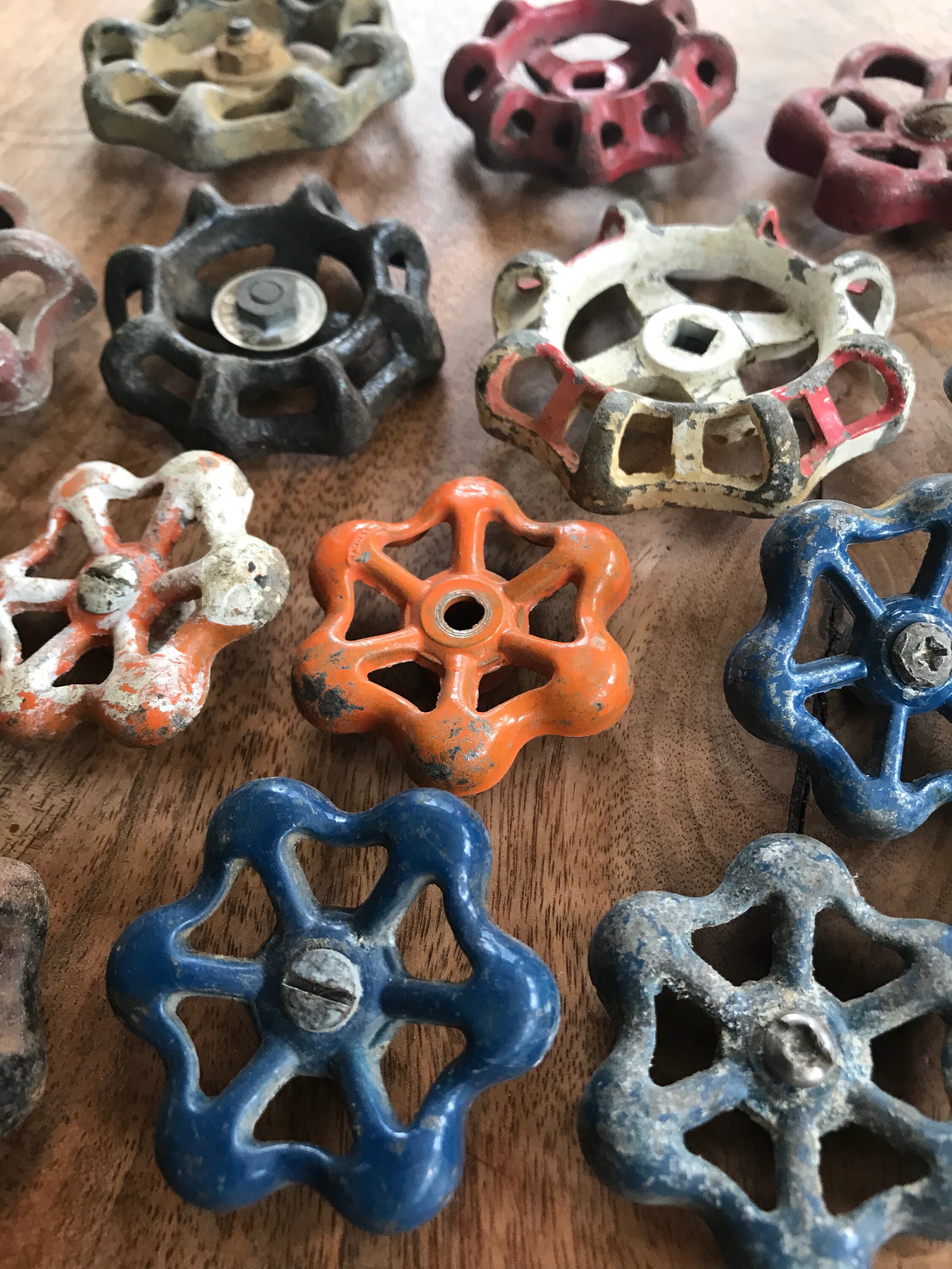 Set of 15 Vintage Valve Handles - Etsy