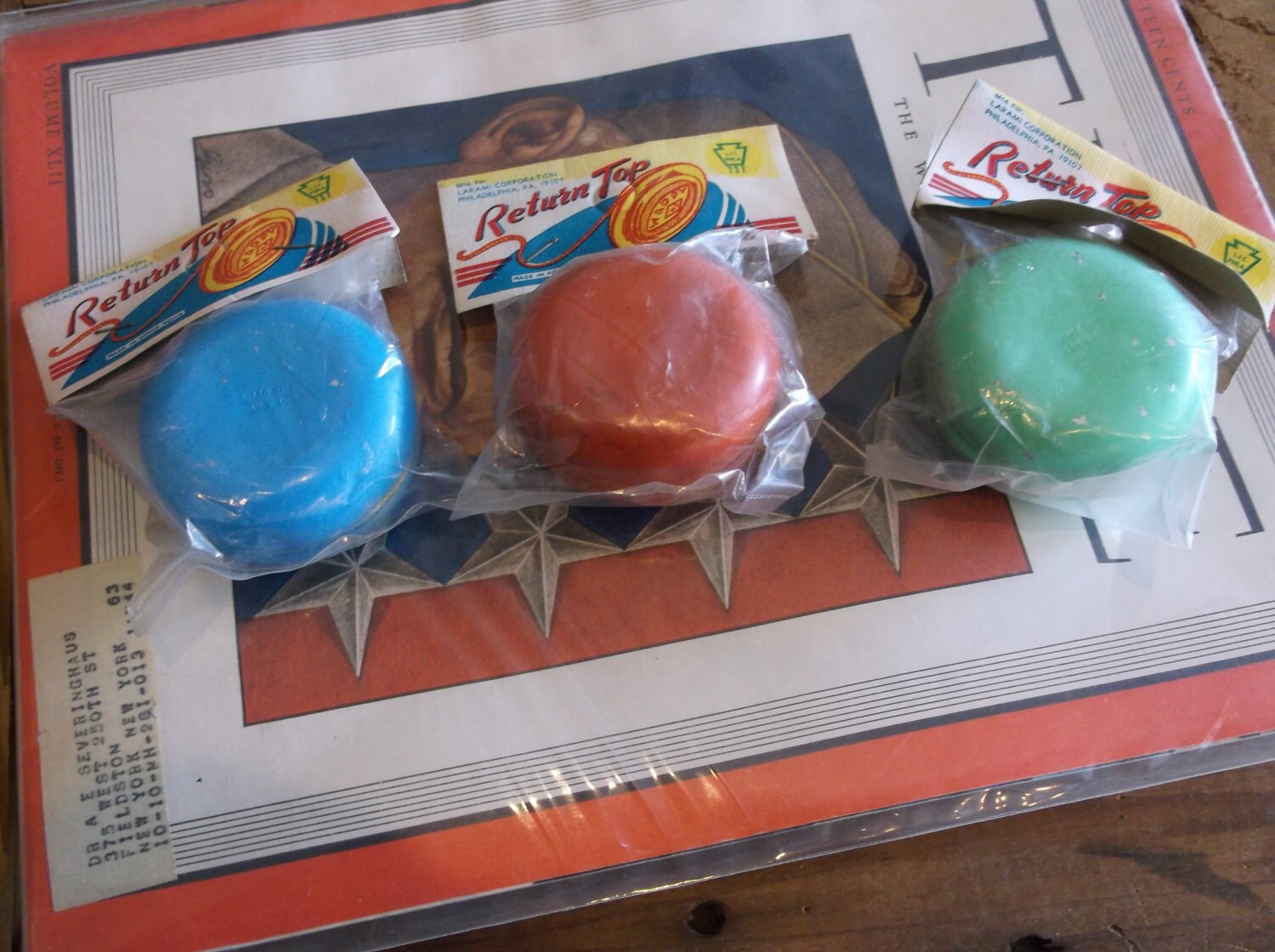 Lot of Three Vintage Return Top Yoyos From 1960s Toys Larami | Etsy