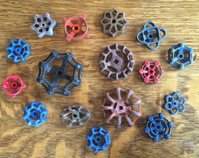 Set of 16 Vintage Valve Handles - Etsy